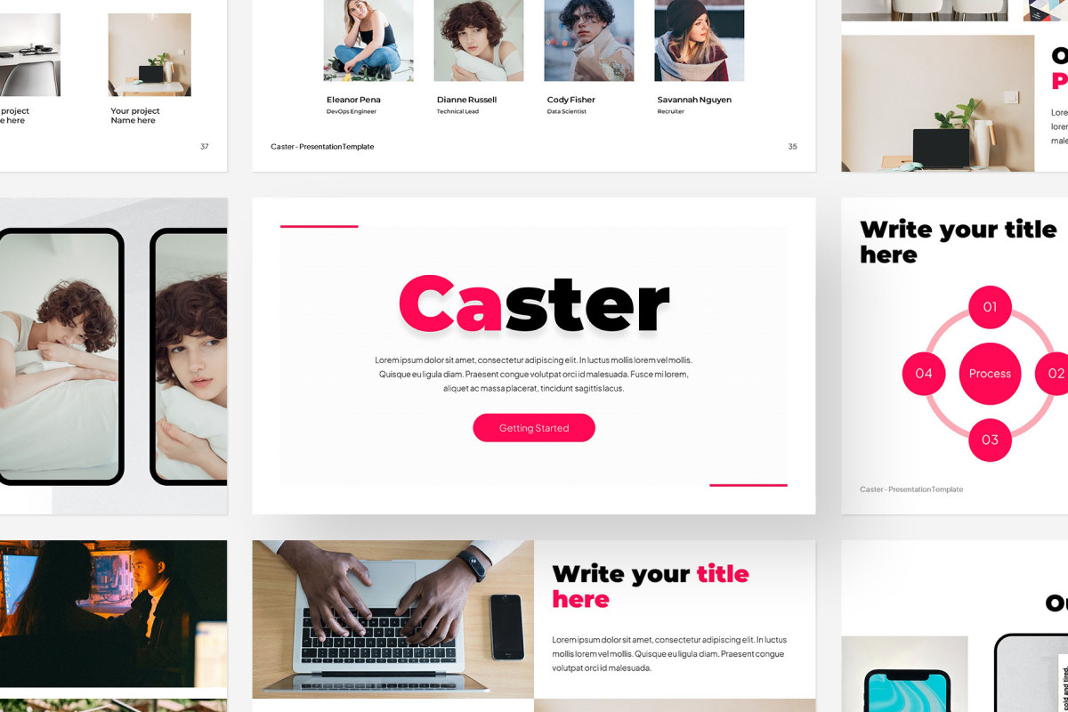 Caster - Google Slides Presentation Template | Nulivo Market